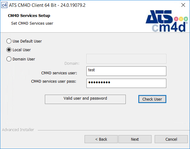 Run the CM4D Client Installer