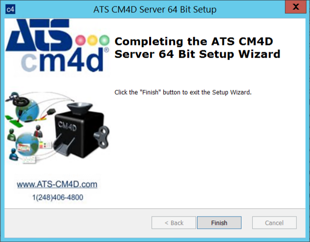 Run the CM4D Server Installer