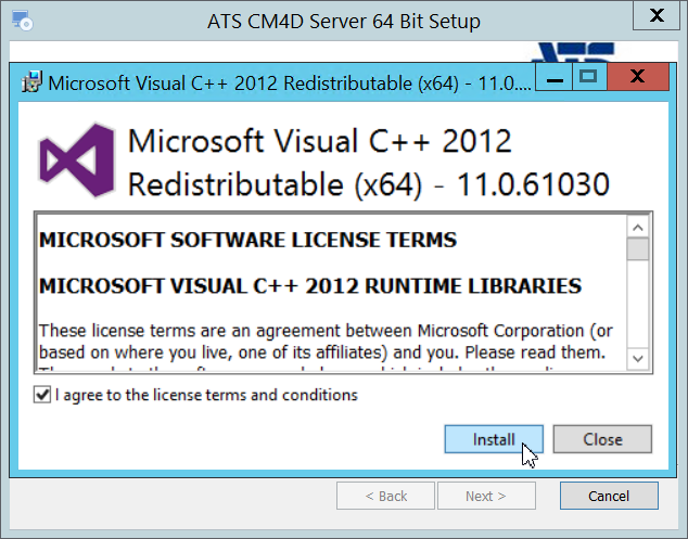 Run the CM4D Server Installer