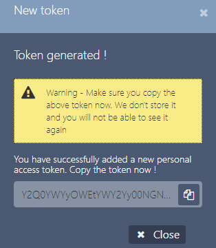Personal Access Tokens
