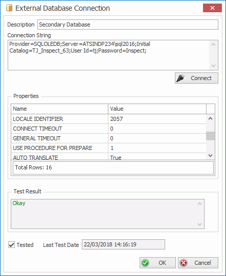 Manage External Database Connections