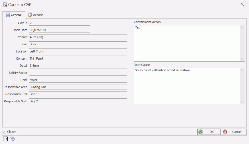 Managing Concern CAPs