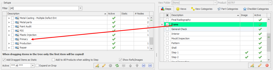 Create Inspection Setups and Steps