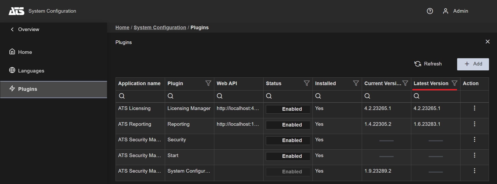 Manage Plugin List